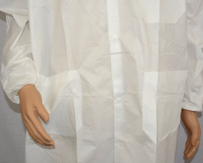 Breathable Single Use Lint Free Lab Coats For Clean Room / Chemical ...