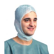 Full Cover Soft Disposable Head Cap 62x34cm Size For Pharmaceutical ...