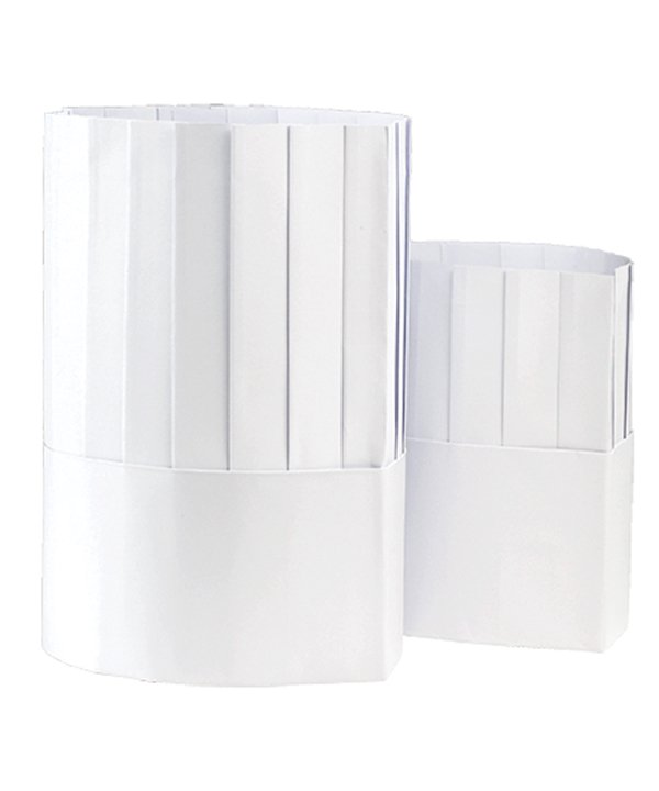 Adjustable Pleated Disposable Paper Chef Hats Cooking Cap For Food Industry