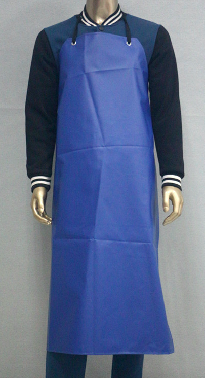 PVC Safety Safety Aprons Industrial Waterproof , Blue Splash Proof Apron