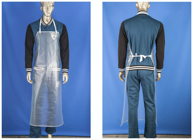 Heavy Duty Waterproof Aprons For Laboratory , Chemical Protective Apron