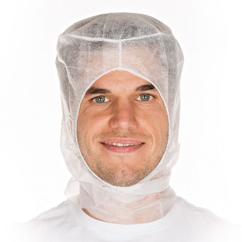 Full Cover Soft Disposable Head Cap 62x34cm Size For Pharmaceutical ...