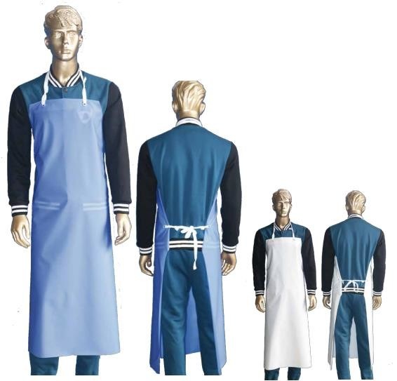 Medical PVC Aprons Adults Anti - Bacteria 115x90 Cm Size , Acid ...