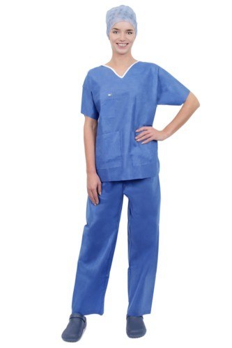 Hospital Clothing Medical Disposable Scrub Suits XS-3XL Size PP/SMS ...