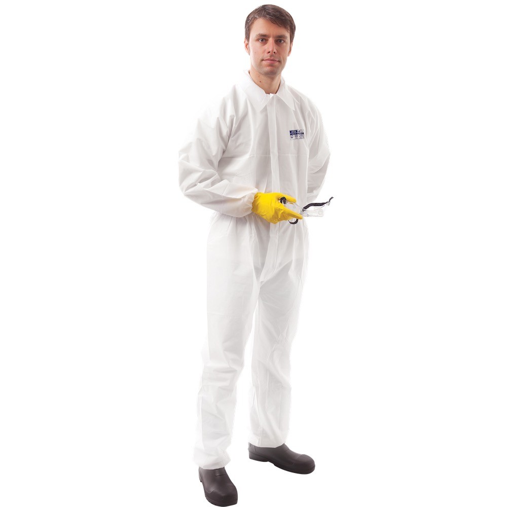 Laboratory Flame Retardant Disposable Coveralls Acid And Alkali ...