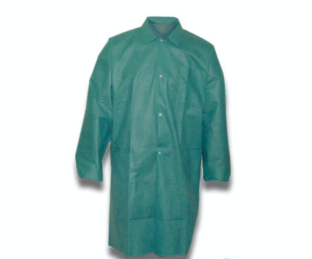 Non Woven Surgical Disposable Dust Coats , PP Disposable Dental Lab Jackets
