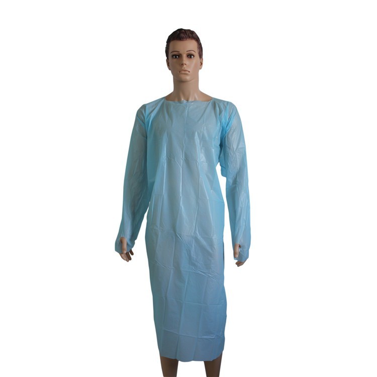 Smooth Disposable Isolation Gowns Apron - Style Neck With Thumb Hooks M ...