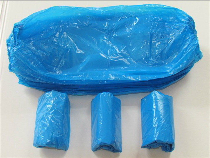 Polyethylene PE Blue Disposable Sleeve Covers Smooth / Embossed Surface ...